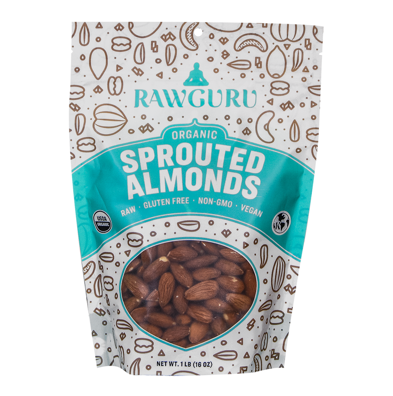 Rawguru Organic Sprouted Almonds | rawguru.com